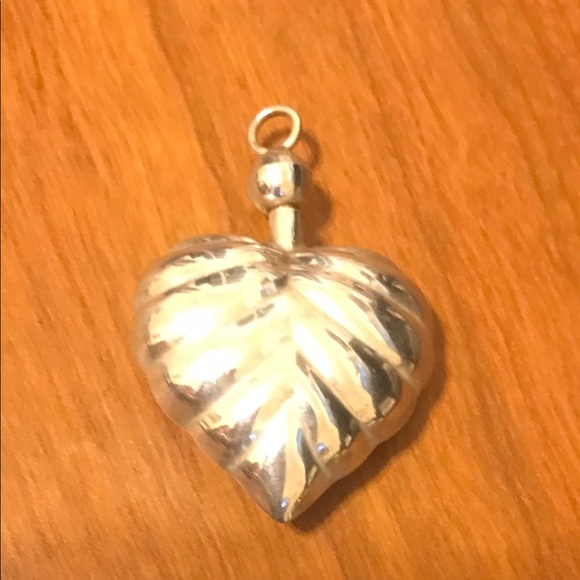 Jewelry | Sterling Silver Puffed Heart Pendant | Poshmark